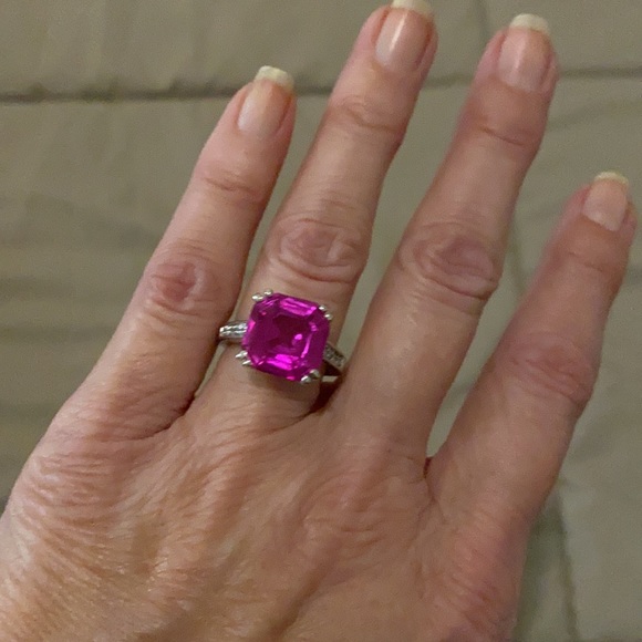 Jewelry | Hot Pink Ring Size 6 | Poshmark